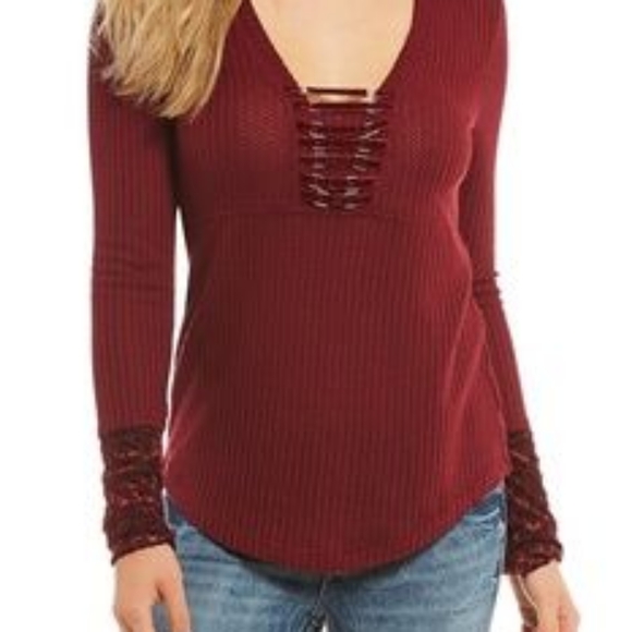 William Rast | Tops | William Rast Adeline Rhubarb Top | Poshmark